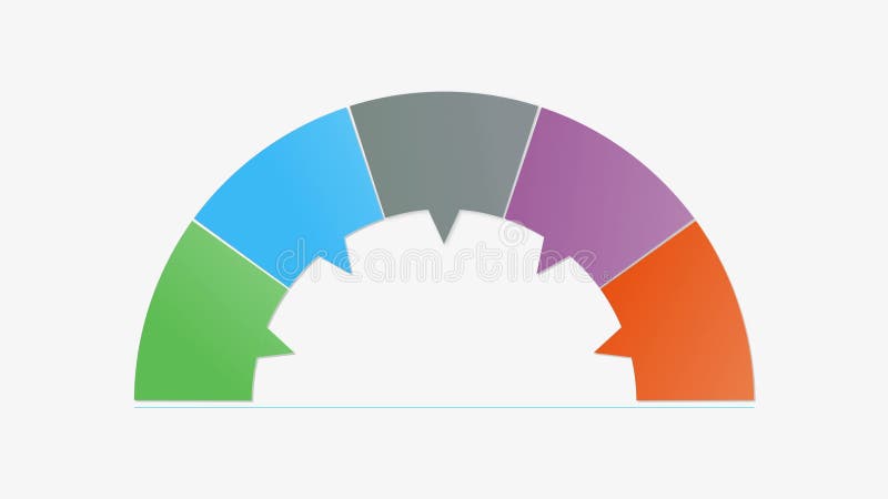 Five Fan Shape Rectangle Solution Box Animation, Presentation Animation ...