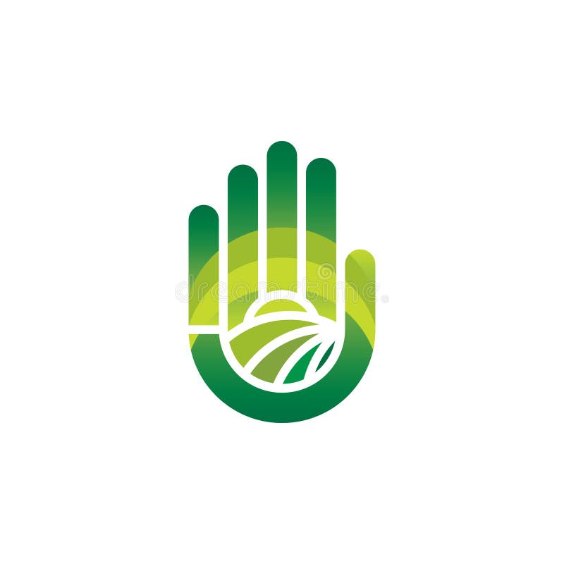 Five Farm Logo. stock vector. Illustration of finger - 310098725
