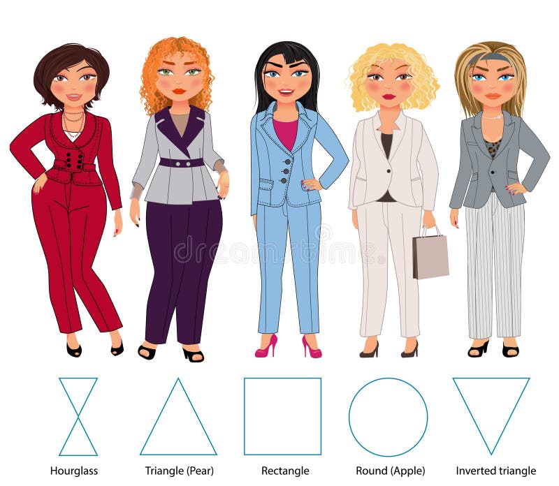 Types of Woman Figures. Types of Woman Figures. Set of Female Body ...