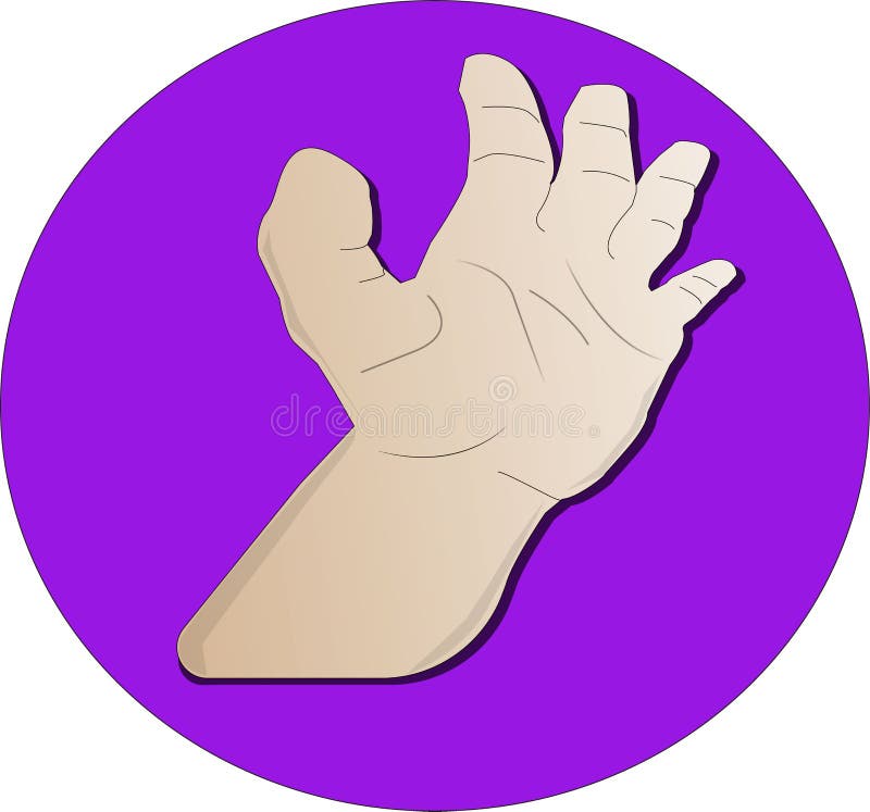 Stiker a Five Finger Hand Icon Stock Vector - Illustration of ilustrasi ...