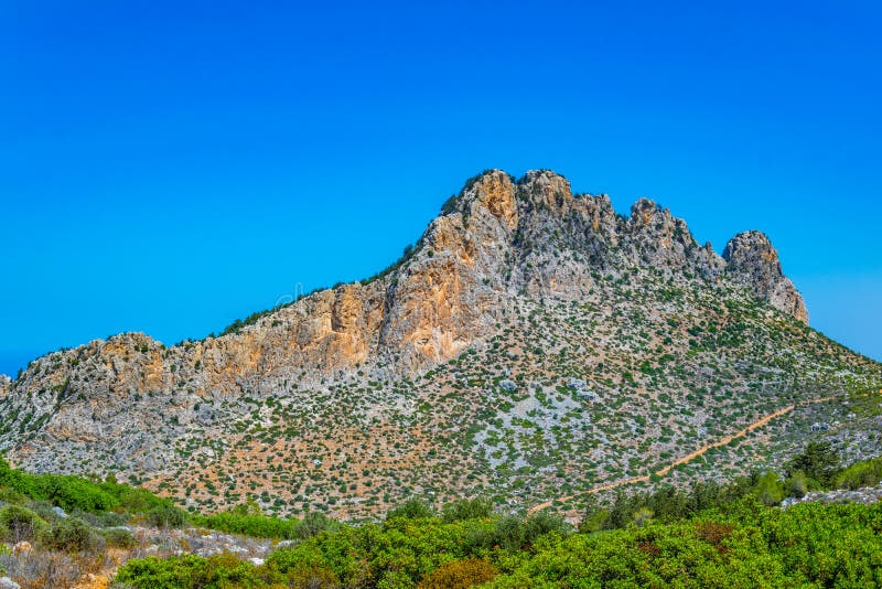 Five Finger Mountain on Cyprus Stock Image - Image of scenery, kyrenia ...