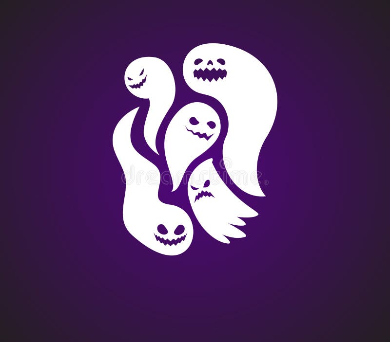 Ghost Logo Symbol for Gamers Scary Ghost Symbol Design, Graphic ...