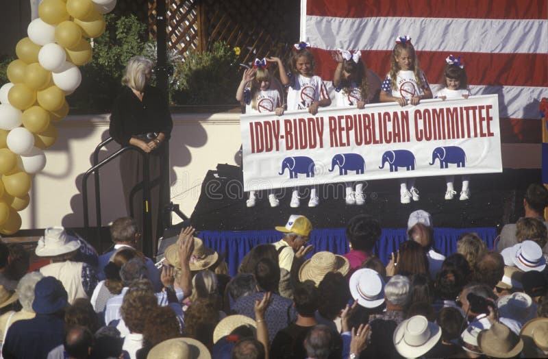 Five Girls Representing the Iddy-Biddy Republican Editorial Image ...