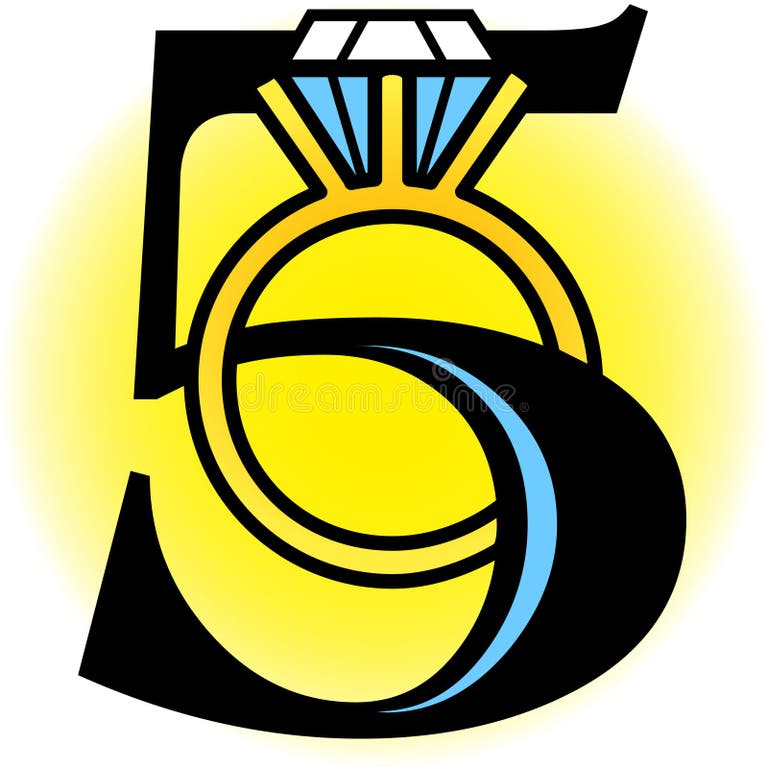 Five Golden Rings/eps stock vector. Illustration of illustrations - 3564014