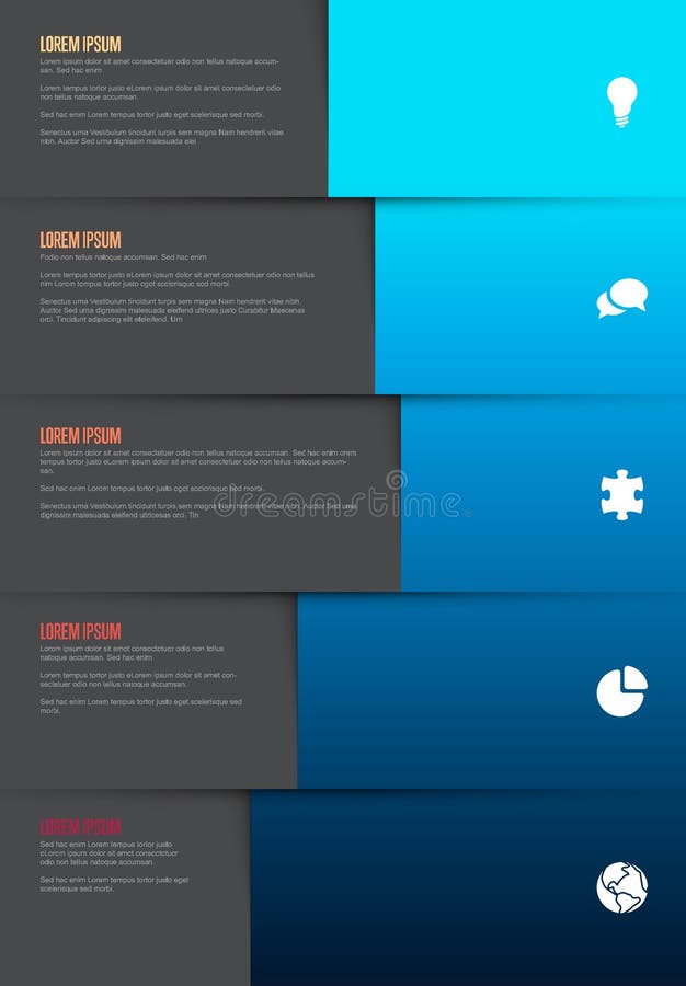 Five Graph Elements Infographic Template Stock Vector - Illustration of ... Five Graph Elements Infographic Template Stock Vector - Illustration of ...