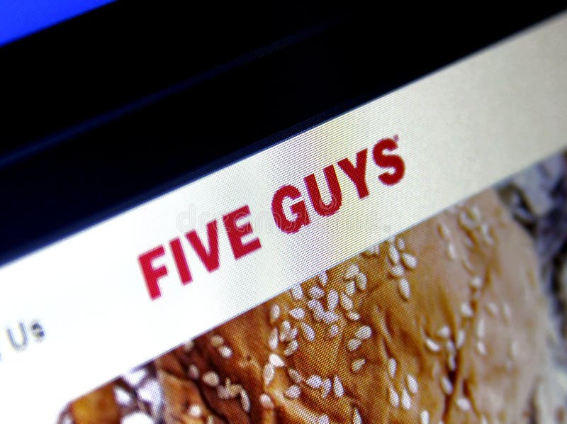 Five Guys fast Food chain editorial stock photo. Image of signs - 300161368