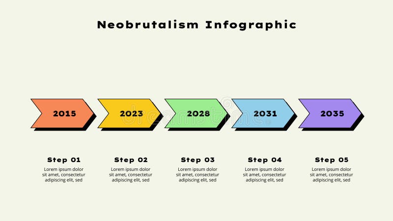 Five Horizontal Arrows Elements. Concept of 5 Options of Business ...