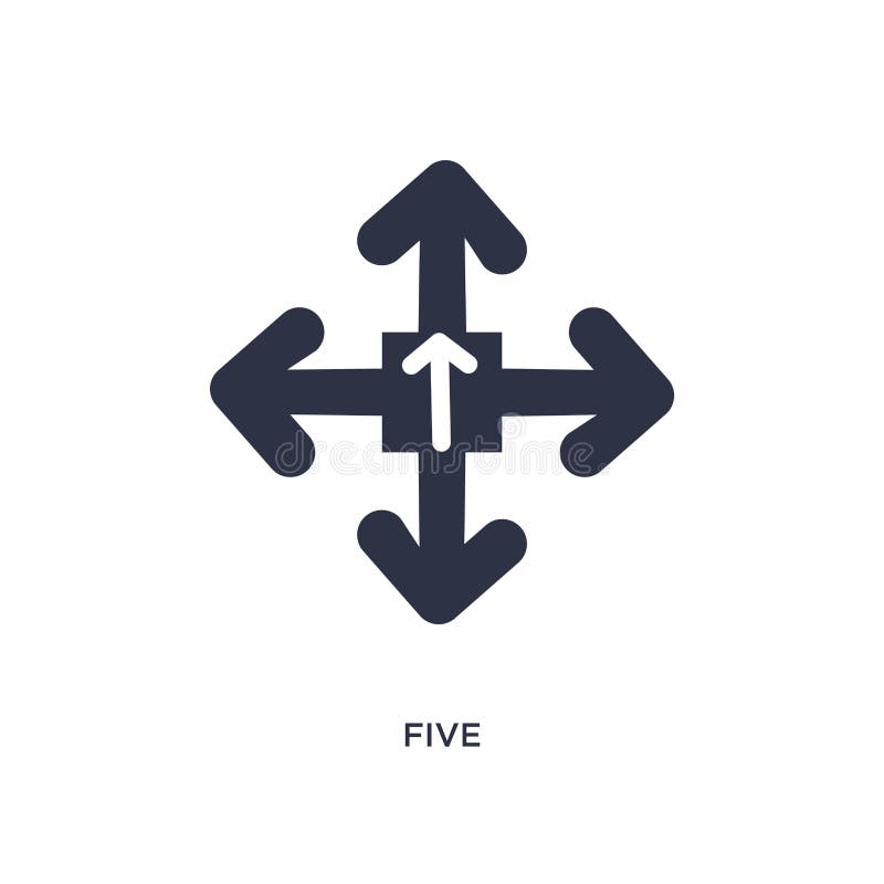 Five Icon on White Background. Simple Element Illustration from ...