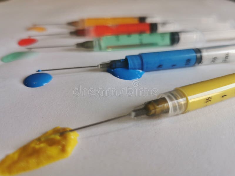 A color injections stock image. Image of medical, color - 191273981