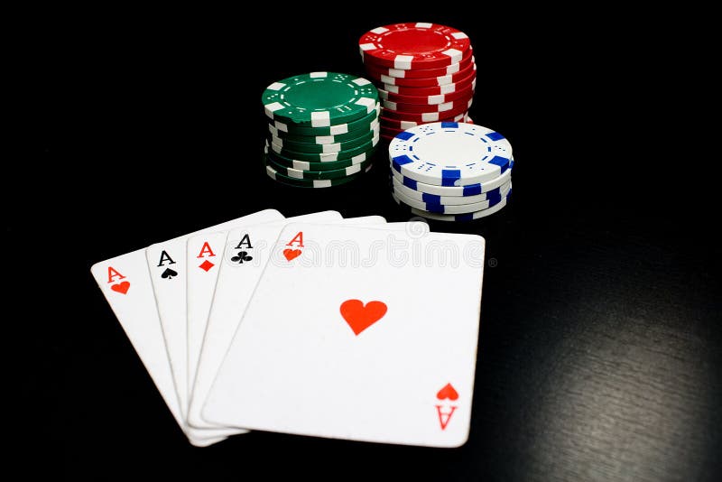 Five aces stock image. Image of entertainment, luck, casino - 13205939