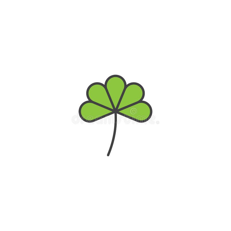 Clover Leaf Icon Vector Design Isolated 4 Stock Vector - Illustration ...