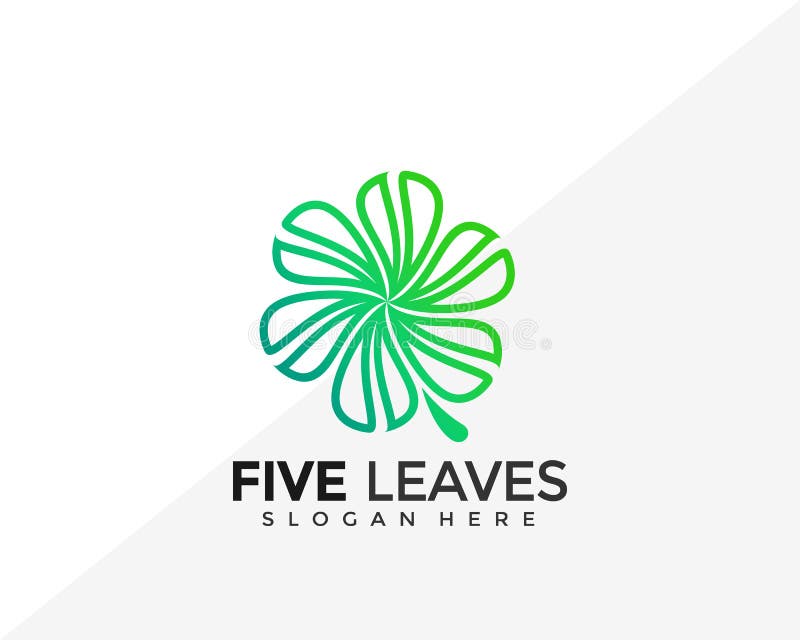Five Leaves Logo Design. Creative Idea Logos Designs Vector ...