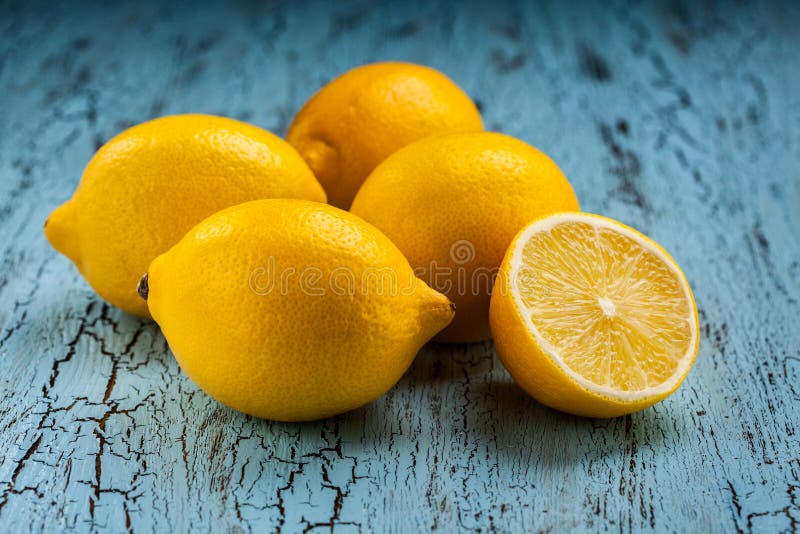 Lemon Cut Half Slice With Color Wheel Isolated Stock Image - Image of ...