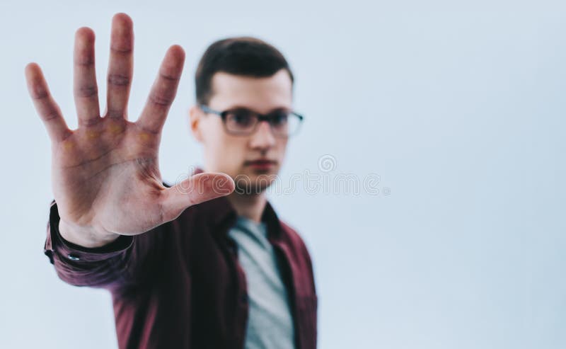 Five by Man stock image. Image of fingers, fashion, elegant - 120615849