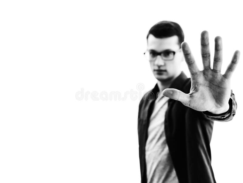 Five by Man stock image. Image of modern, number, hair - 120615893