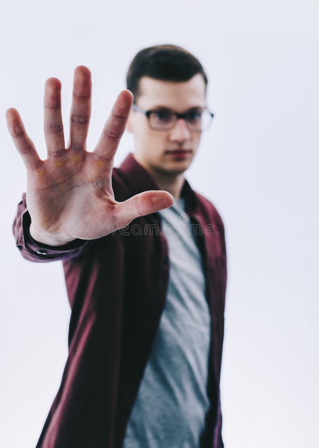 Five by Man stock image. Image of five, business, concept - 120615895