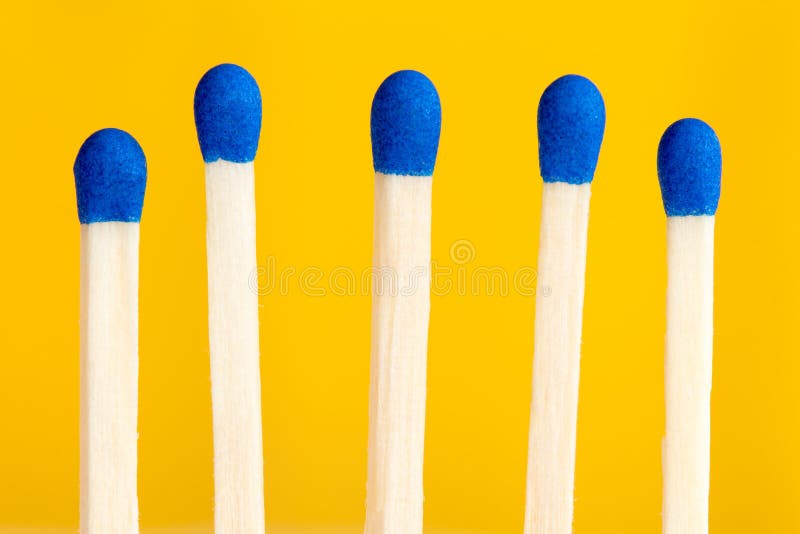 Five Matchsticks Yellow Background Stock Photos - Free & Royalty-Free ...