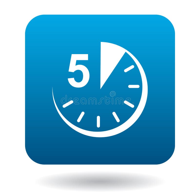 Five minutes timer stock vector. Illustration of checking - 31344669
