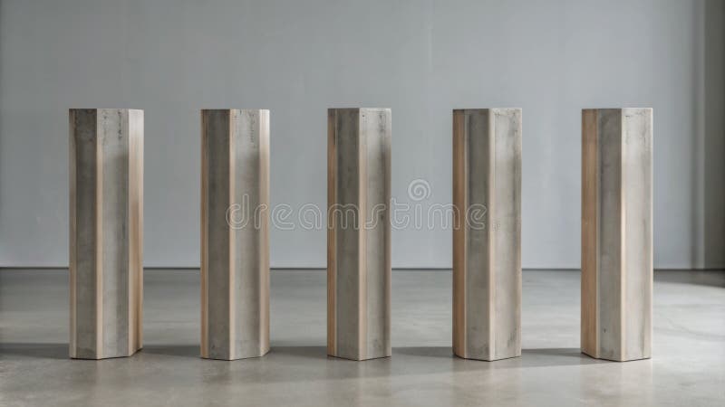 Five Modern Concrete Pillars for Urban Architectural Design Seamless ...