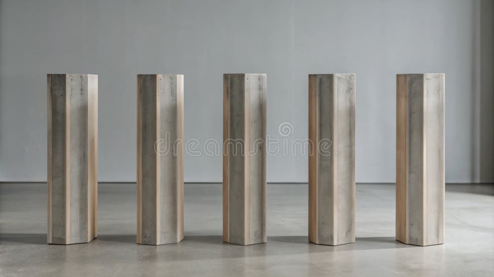 Five Modern Concrete Pillars for Urban Architectural Design Seamless ...