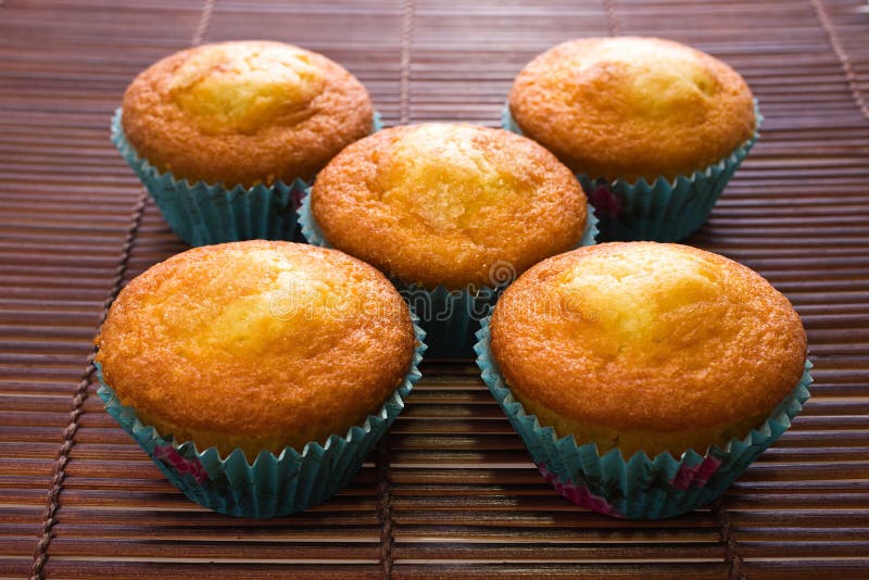 Five muffins stock image. Image of celebration, copy - 38374999