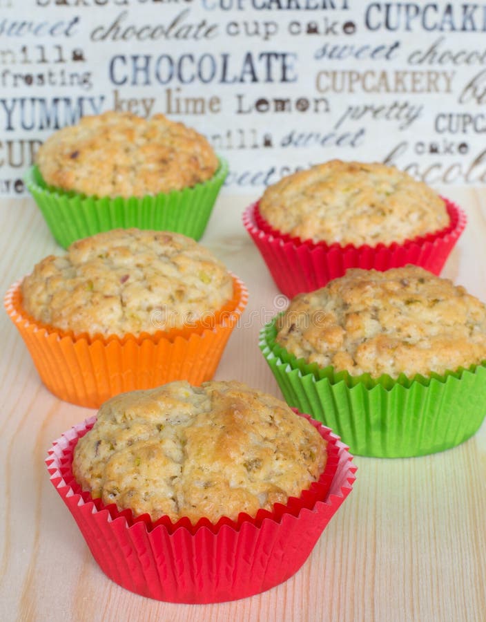Five muffins stock photo. Image of gourmet, ingredient - 30337414