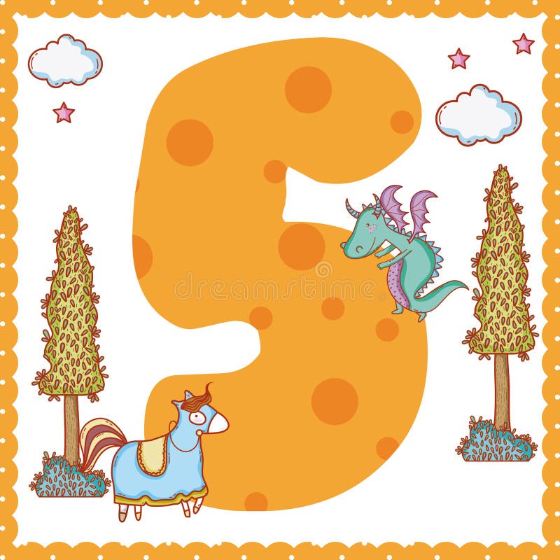 Number Five Cartoon Vector Character Stock Vector - Illustration of ...