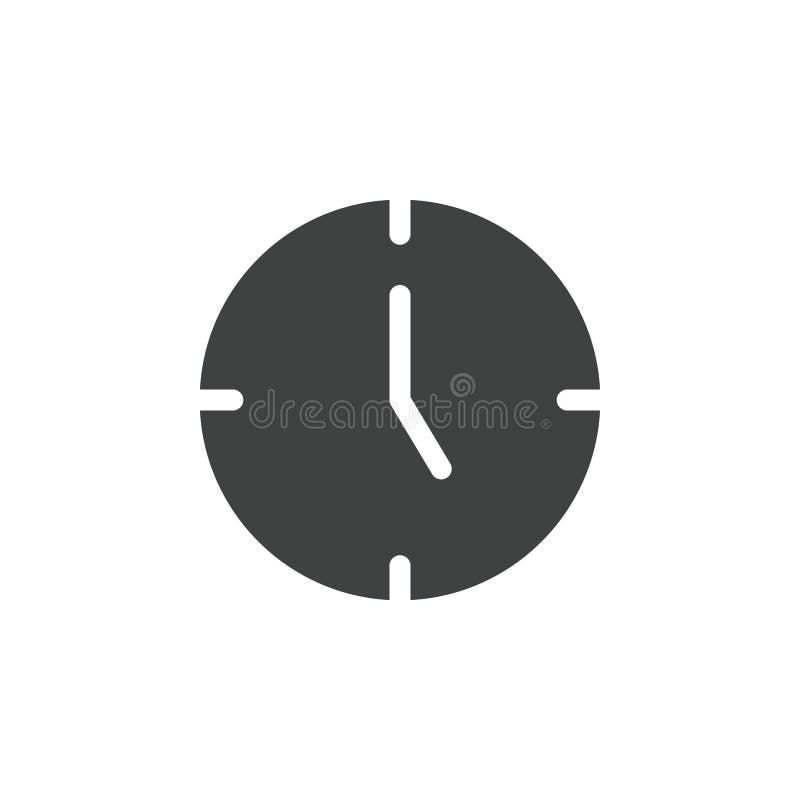 Five O Clock Icon Simple Vector Symbol Stock Vector - Illustration of ...