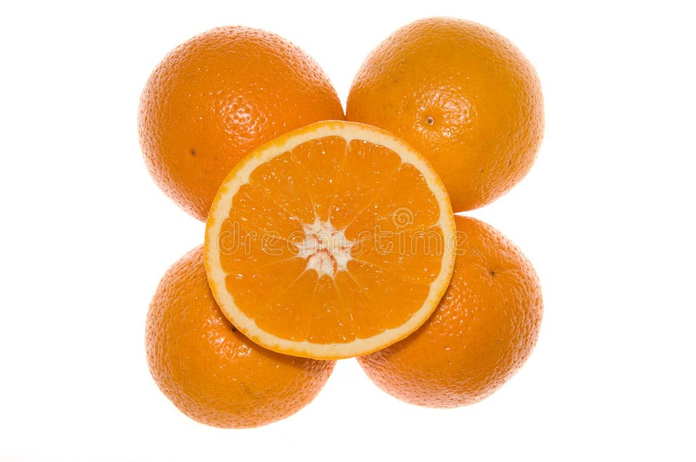 Five oranges stock image. Image of ripe, yellow, close - 12404587