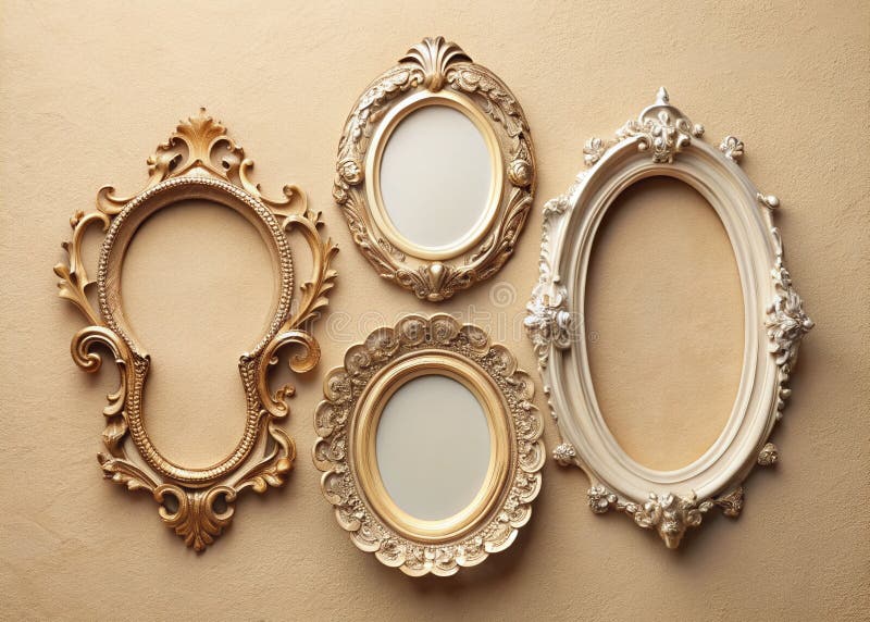 Five Oval Frames for Stylish Display Showcase Your Artwork or ...