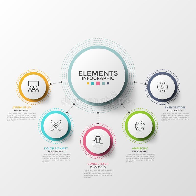 Modern Infographic Design Template Stock Vector - Illustration of ...
