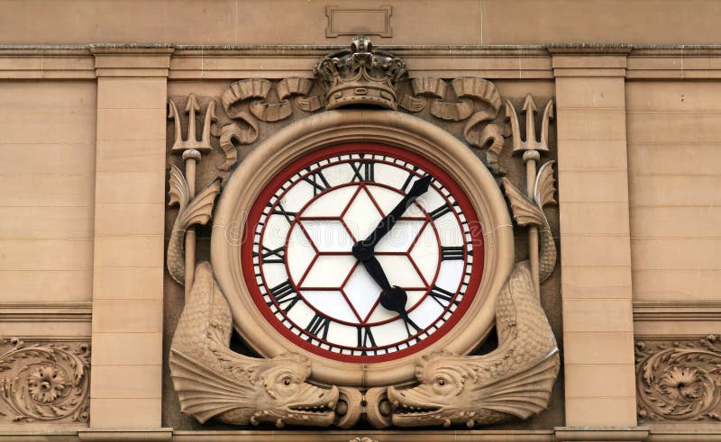 Five past five stock image. Image of hand, clock, five - 593523