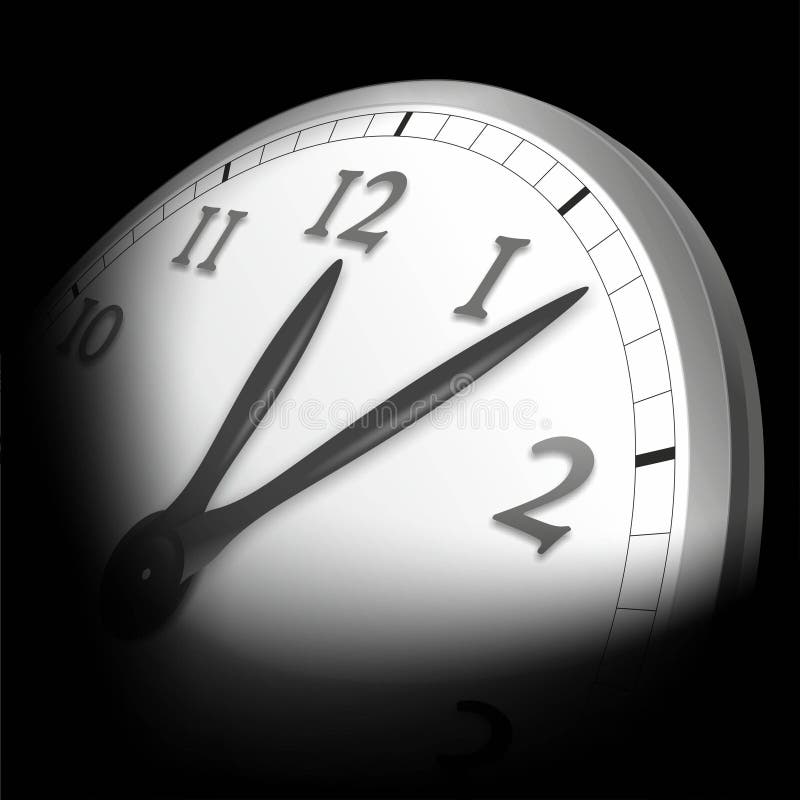 Five past midnight stock illustration. Illustration of late - 35115641