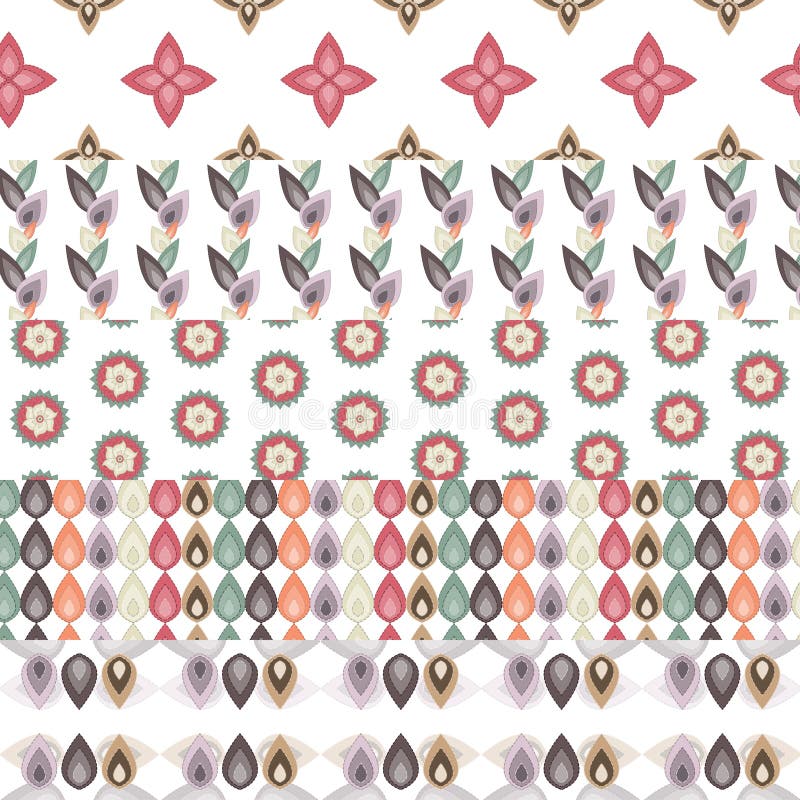 Set of Five Patterns - Happy Valentine`s Day Stock Illustration ...