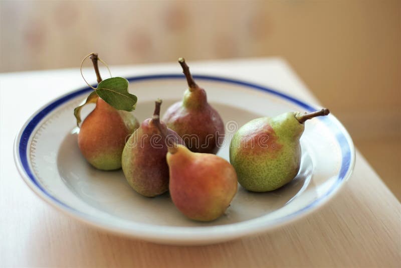 Five pears stock photo. Image of fruity, isolate, breakfast - 1138694