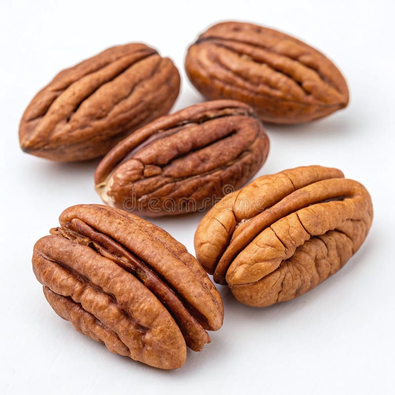 Five Pecans White Background Stock Photos - Free & Royalty-Free Stock ...