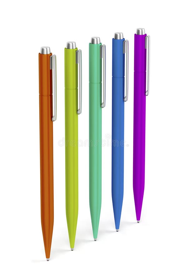 Five Pens Isolated Stock Illustrations – 31 Five Pens Isolated Stock ...