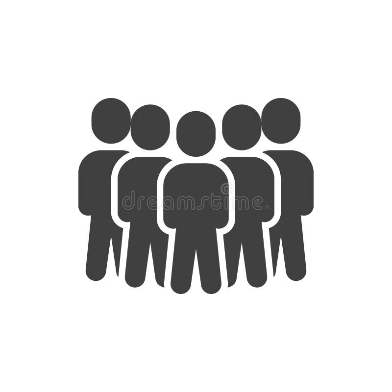 People, Group Flat Icon. Round Colorful Button, Circular Vector Sign ...