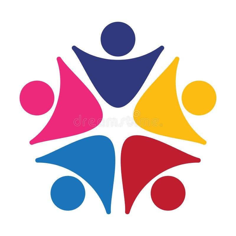 Five People Holding Hands Circle Stock Illustrations – 75 Five People ...