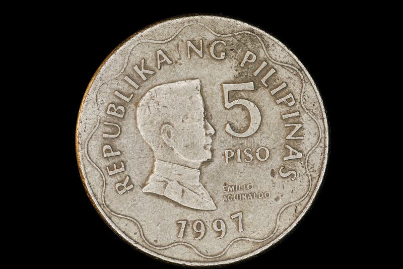 Five Pesos Jose De San Martin Stock Photo - Image of five, jose: 42985004