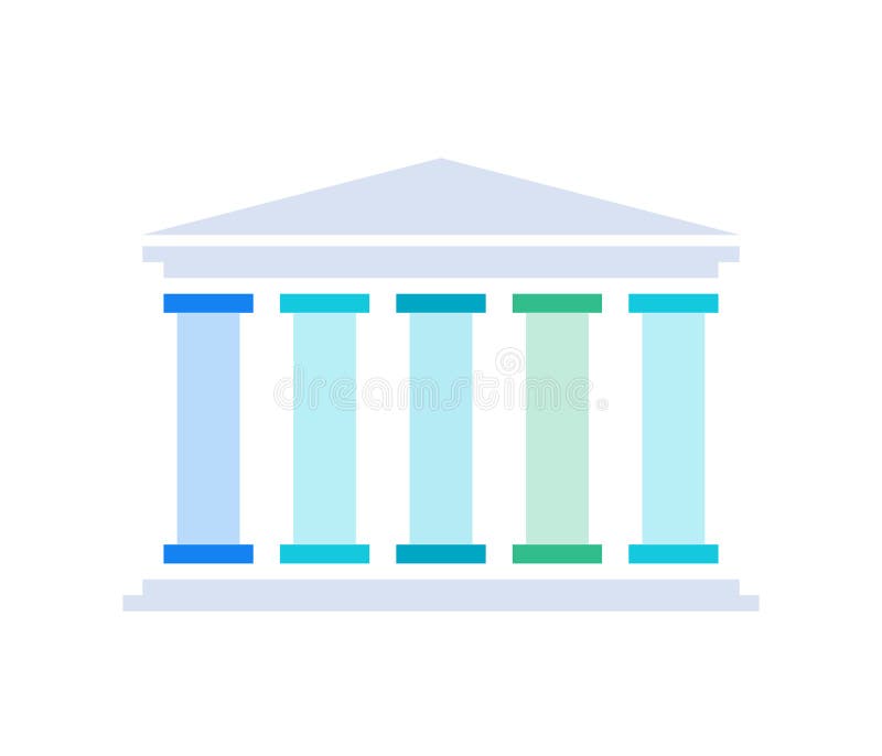 Five pillars diagram stock vector. Illustration of isolated - 299627965
