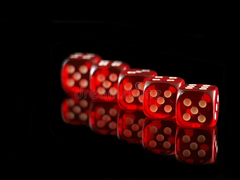 Five playing dice stock image. Image of dice, game, cubes - 21849283