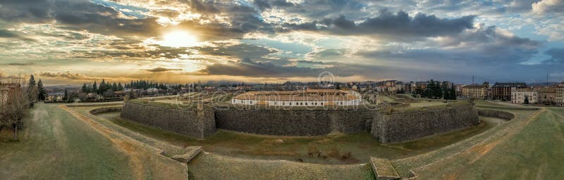 Five Point Star Shape Bastion Fort Jaca Citadel Ramparts, Ditch ...