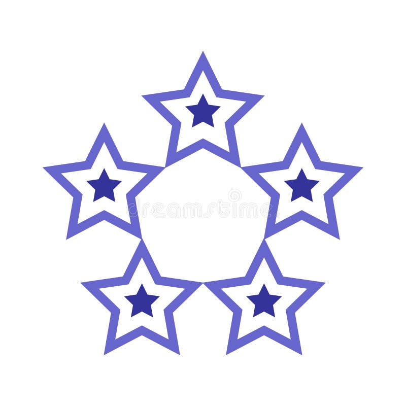 Five-point Stars Icon. Design Element Stock Illustration - Illustration ...