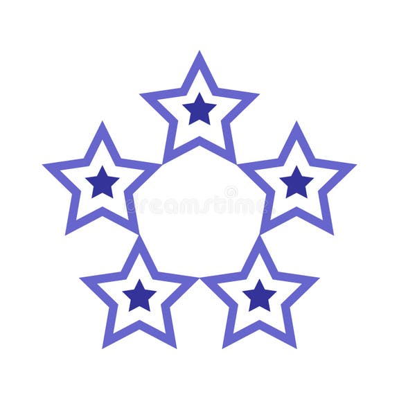 Five-point Stars Icon. Design Element Stock Illustration - Illustration ...