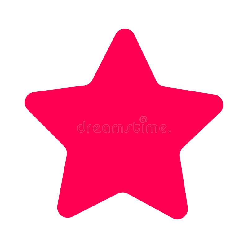 A Five-pointed Star. Geometric Shape Stock Vector - Illustration of ...