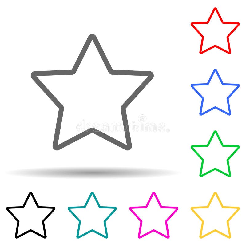 Five-pointed Star Icon. Stars Icons Universal Set for Web and Mobile ...