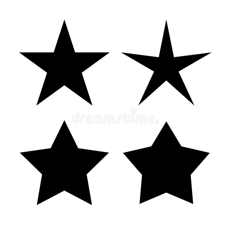 Five pointed star icon stock vector. Illustration of asterisk - 99577045