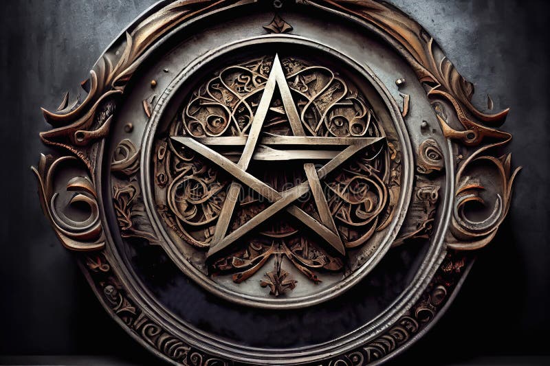 Pentalpha, Five-pointed Symbol - Generative AI Stock Illustration ...