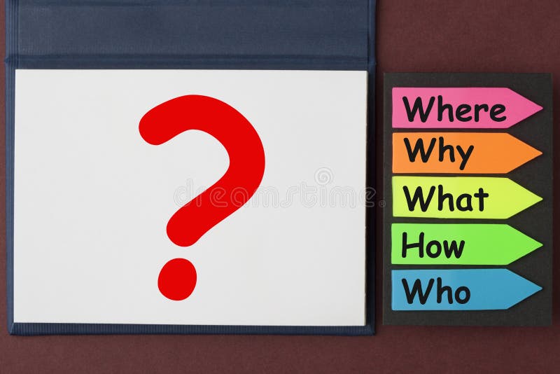 Five Questions Concept stock image. Image of frequently - 118971561